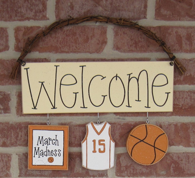MONTHLY WELCOME Basketball or March Madness Decorations (no Sign ...