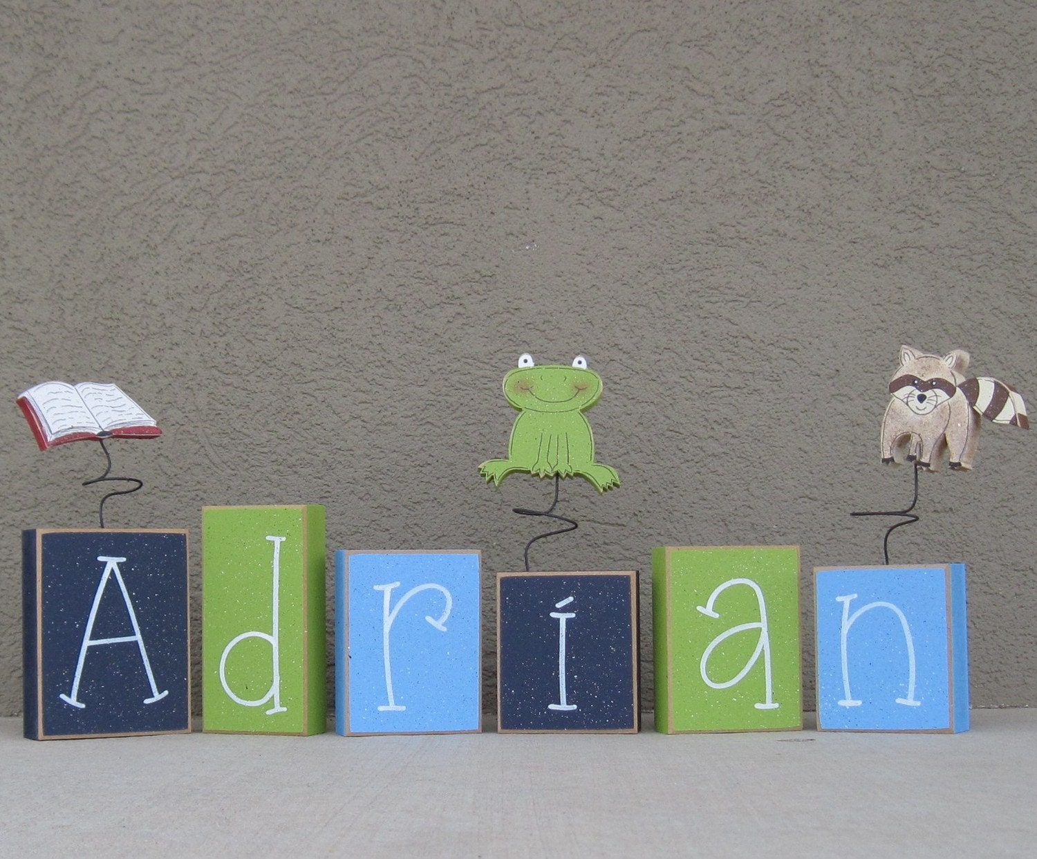 Custom Personalized NAME or WORD BLOCKS for Children, Home, Desk, Shelf ...