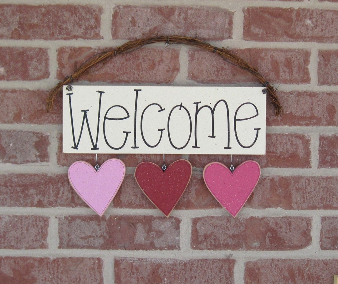 Monthly WELCOME SIGN (FEBRUARY) for Wall and Home Decor - Etsy