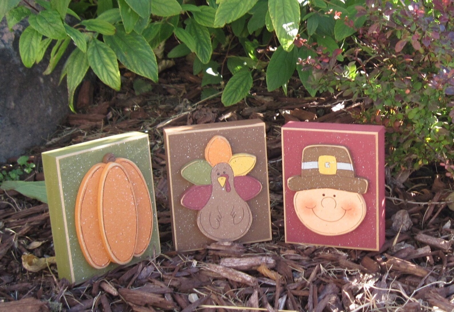 THANKSGIVING BLOCK SET for Harvest Holiday Shelf Desk | Etsy