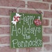 Custom Personalized Name, Family, Holiday Sign for Door, Wall, Gift - Etsy