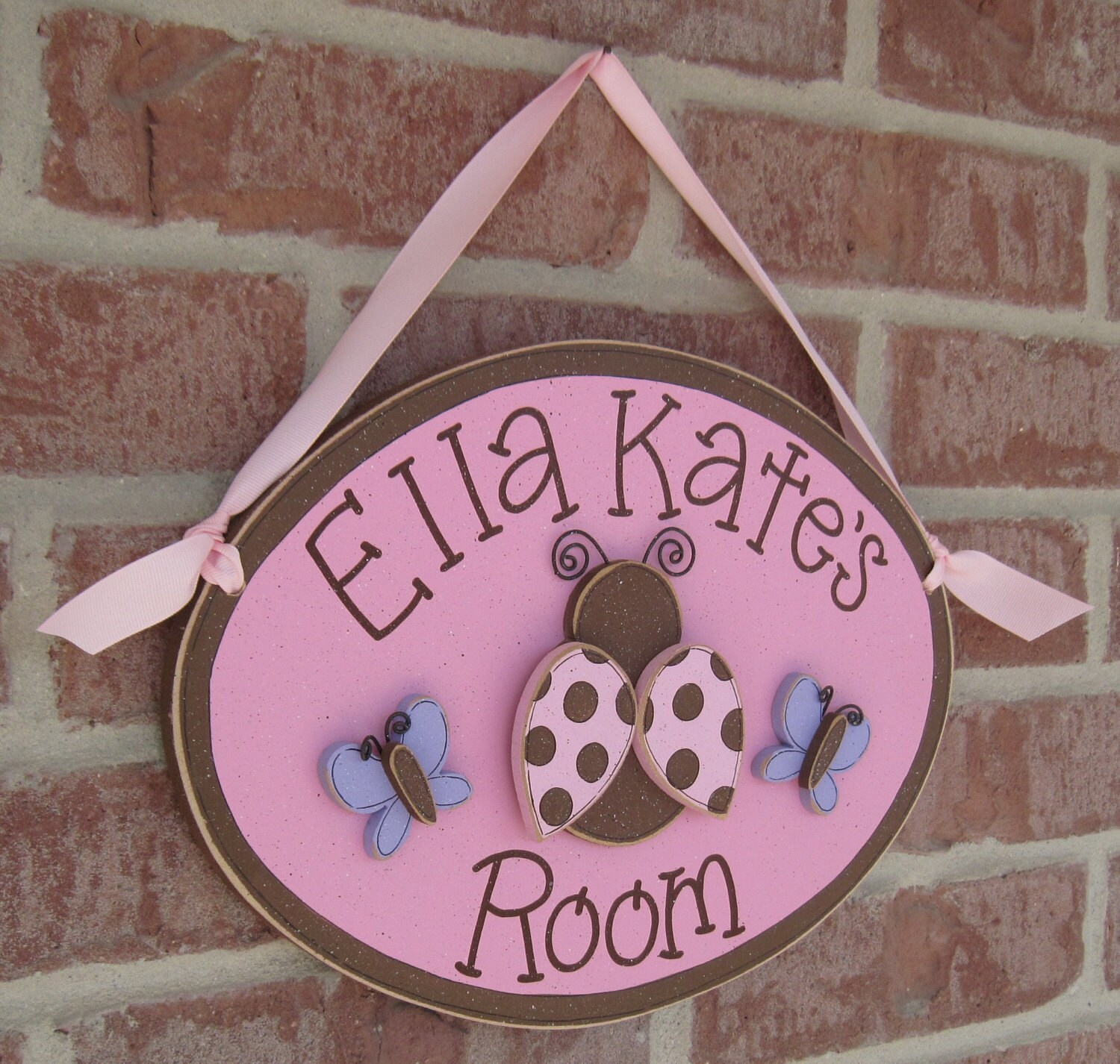 Custom Personalized Name or Word Oval Sign for Children Home | Etsy