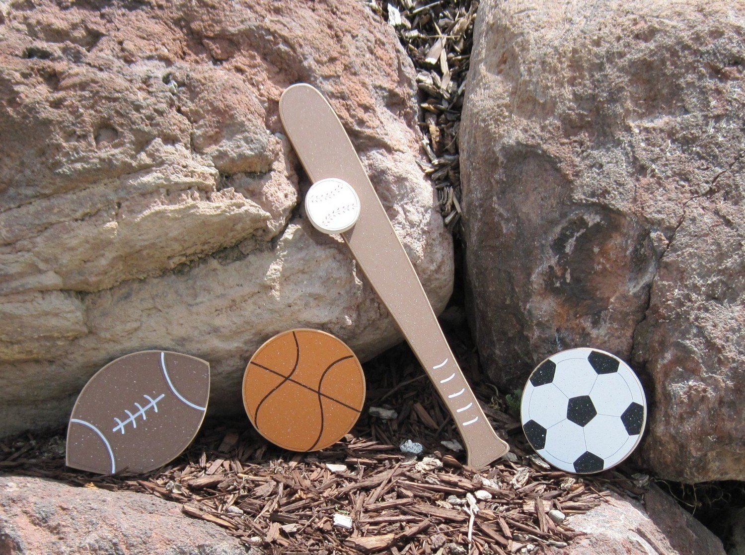 HANGING FOOTBALL for Boy, Wall, Sports Theme Room, Man Cave, and ...