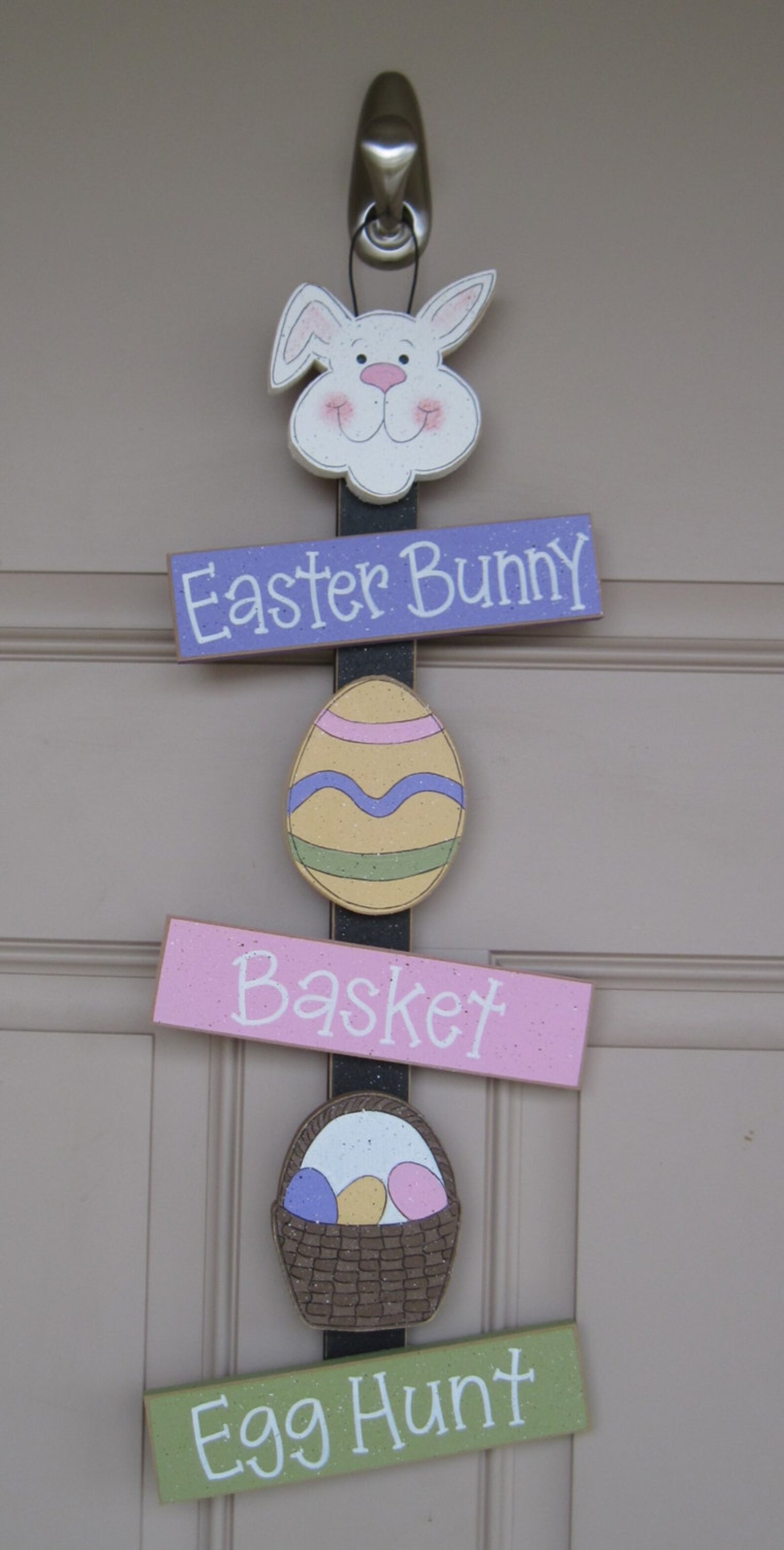 EASTER Thoughts Bunny Easter Egg Easter Basket Wall Door - Etsy