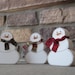 3 Free Standing SNOWMAN BLOCK SET for Winter, Christmas, December ...