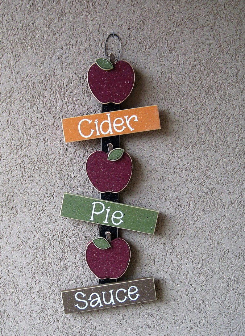 Fall/apple Thoughts Wall Door Office and Home Decor | Etsy