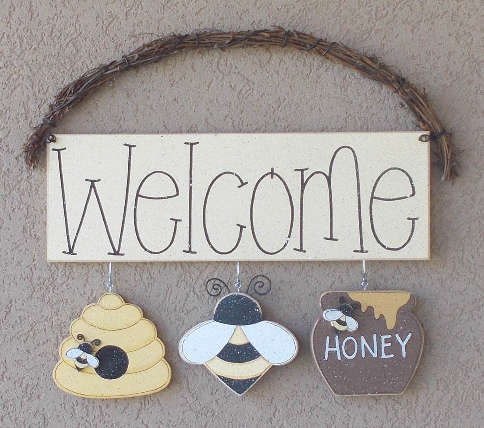 WELCOME SIGN BEE Themed for Wall and Home Decor | Etsy