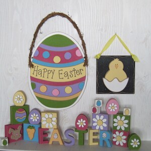 EASTER BLOCKS for Easter Word and Home Decor - Etsy