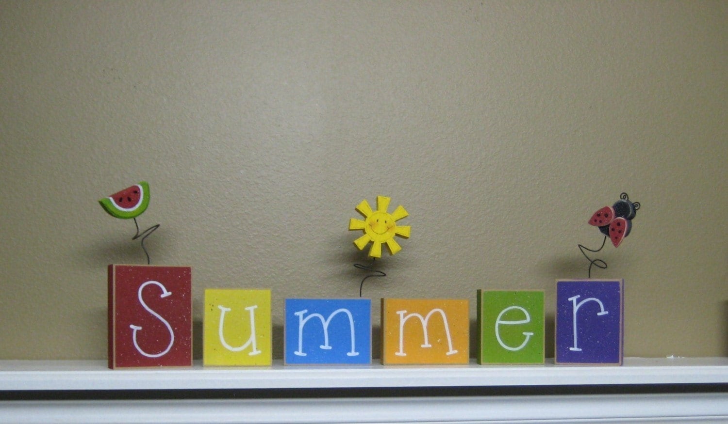 SEASON BLOCKS for Winter Spring Summer Autumn Fallshelf - Etsy Canada