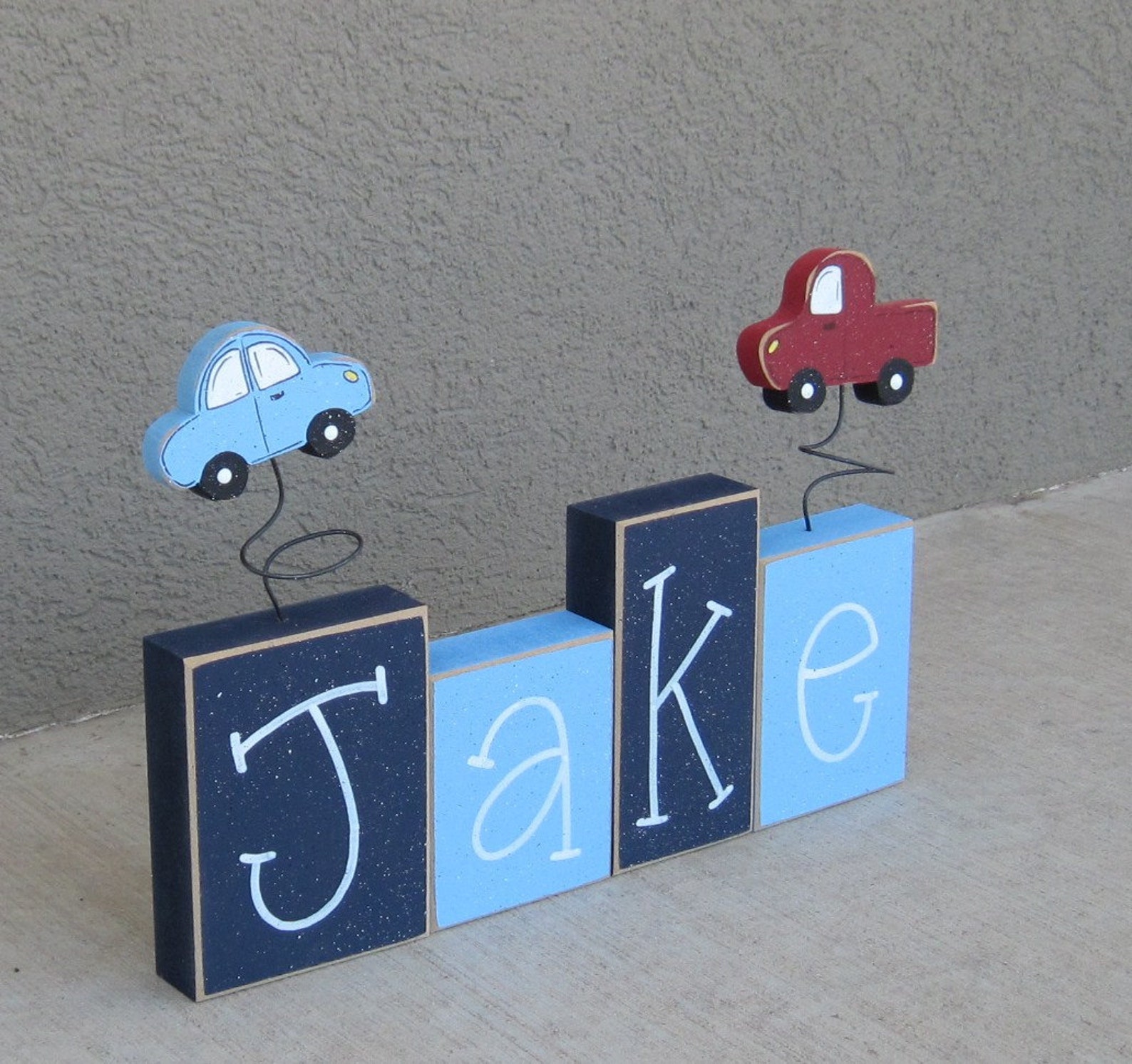 Custom Personalized NAME or WORD BLOCKS for Children, Home, Desk, Shelf ...