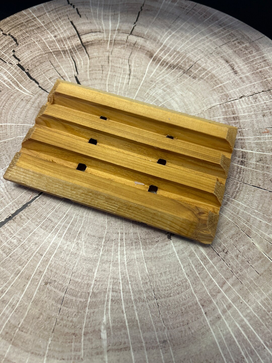Handmade Cedar Wood Soap Dish - Double Size by Unik-art - Etsy