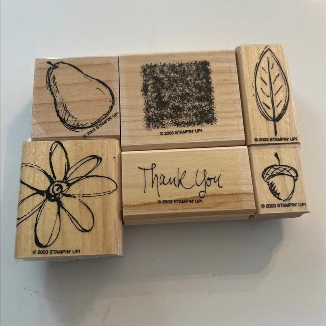 Stampin up All Natural Hostess Wood Mount Set of 6 - Etsy