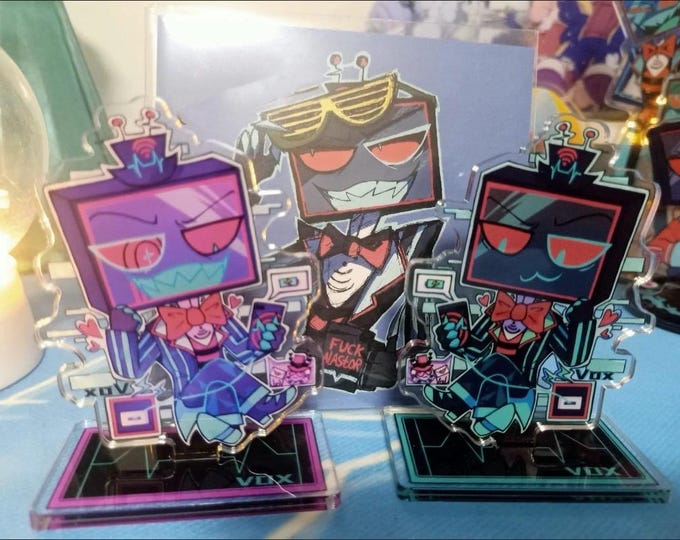 Hazbin Hotel Vox Acrylic Standee, TV Demon Standee, Vox Fan Gift - Etsy
