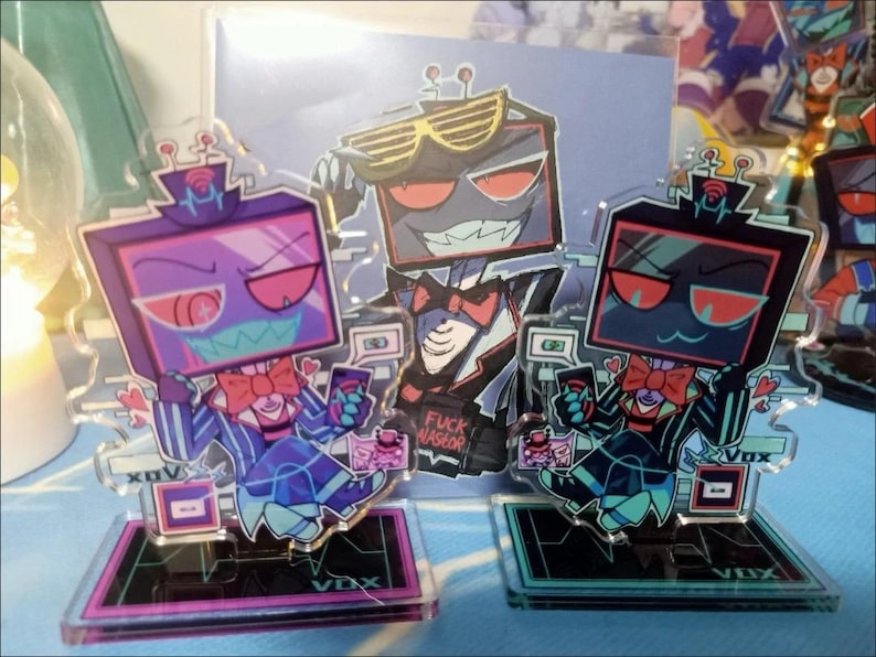 Hazbin Hotel Vox Acrylic Standee, TV Demon Standee, Vox Fan Gift - Etsy ...