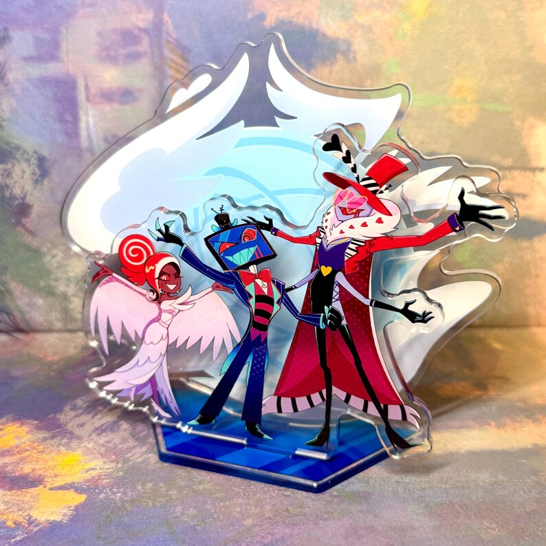Hazbin Hotel Vees Inspired Acrylic Standee, Voxtek Fandom Display Charm ...