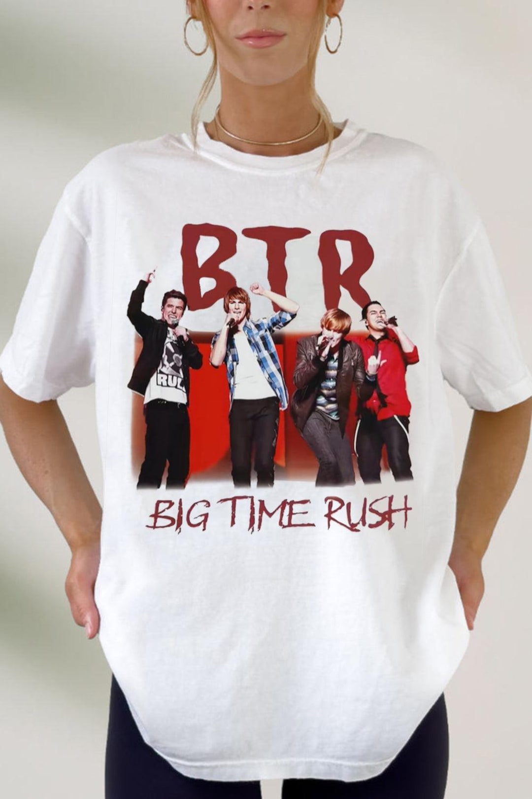Big Time Rush T-shirt, BTR Band Graphic T-shirt, Music Fan T-shirt, 90s ...