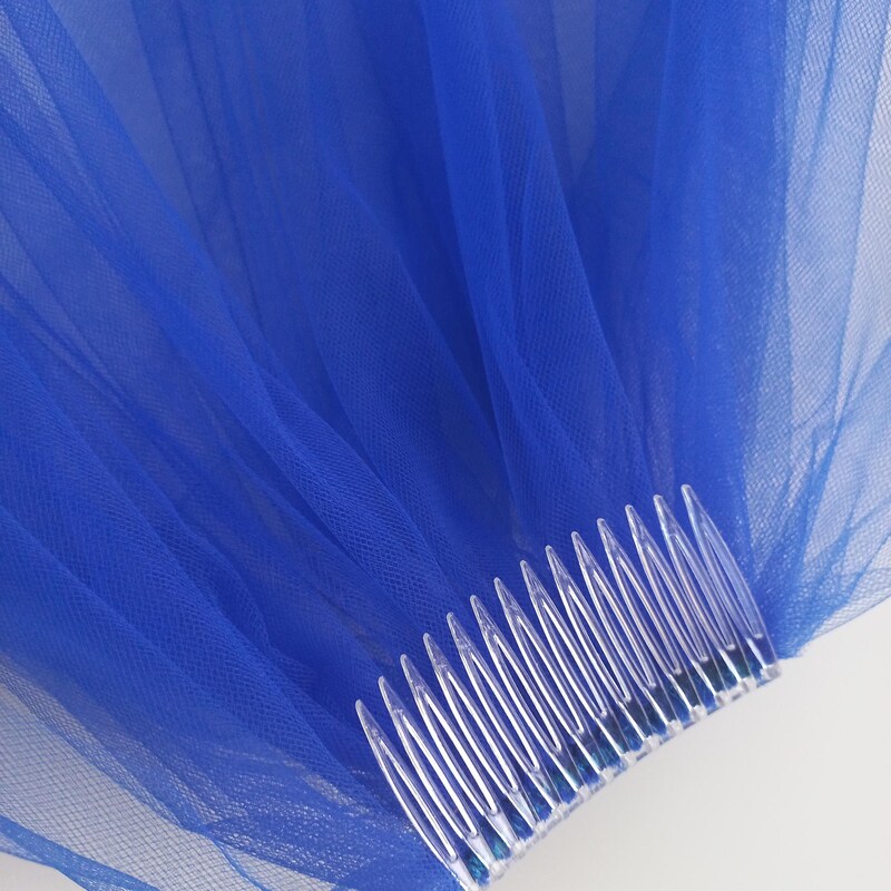 Royal Blue Wedding Veil - Etsy