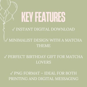 Matcha Birthday Card Printable – Cute Matcha Lover Gift for Friend ...