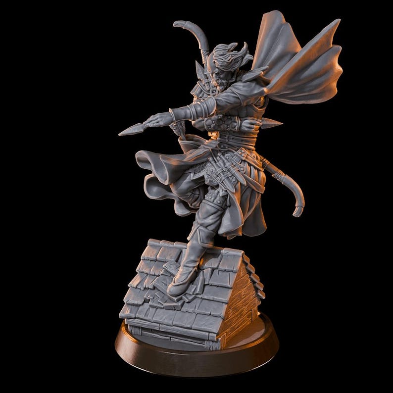 8K Resin Rooftop Assassin Miniature: TTRPG RPG Mini - Etsy