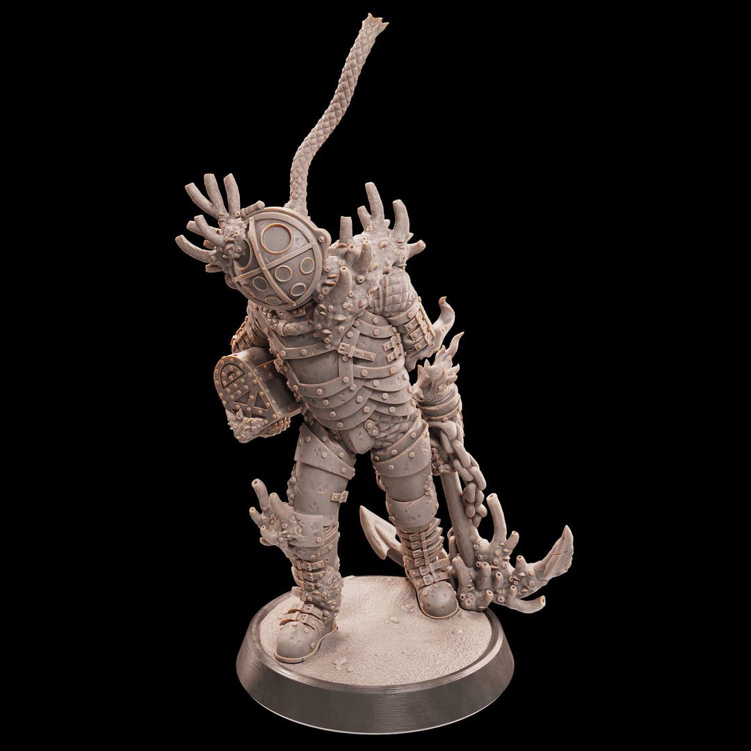 Lost Diver Resin Miniature: 8K+ TTRPG & Dnd Mini - Etsy