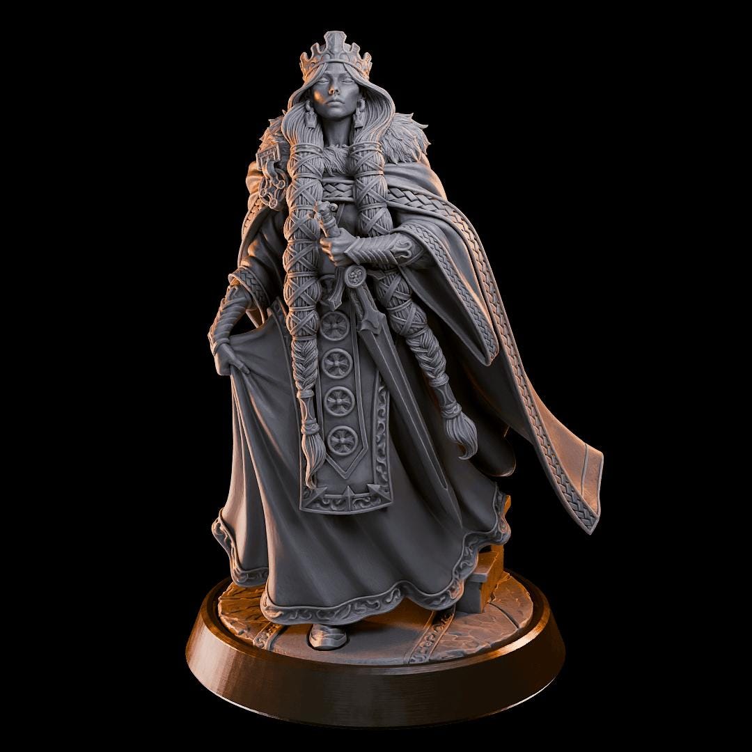 Queen Guinevere Resin Miniature: 8K+ TTRPG & Dnd Mini - Etsy