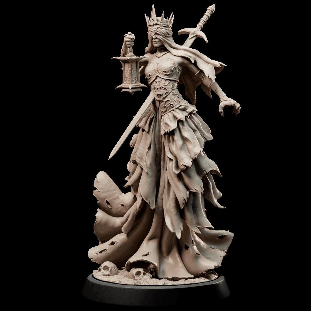 8K Resin Banshee Miniature: Fantasy RPG, TTRPG, Dnd Mini - Etsy