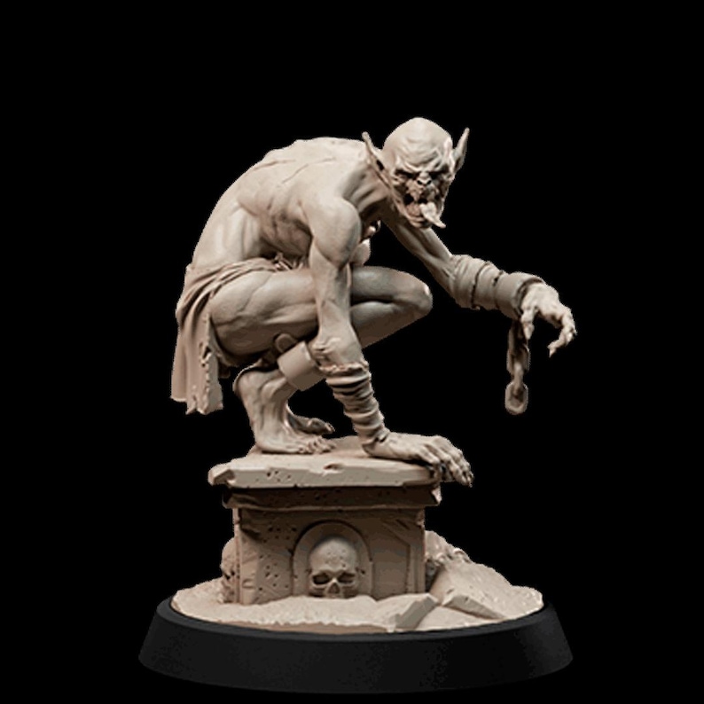 Ghoul Miniature (8k+ Resolution) TTRPG & Dnd Mini for Tabletop Games ...