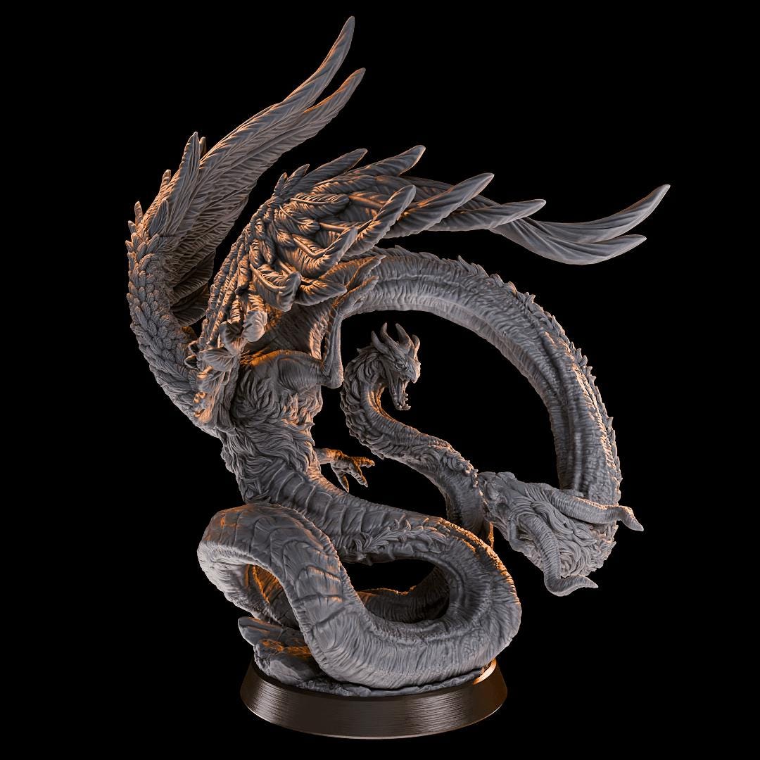 Greek Couatl (8k+ Resolution) TTRPG & Dnd Mini for Tabletop Games ...