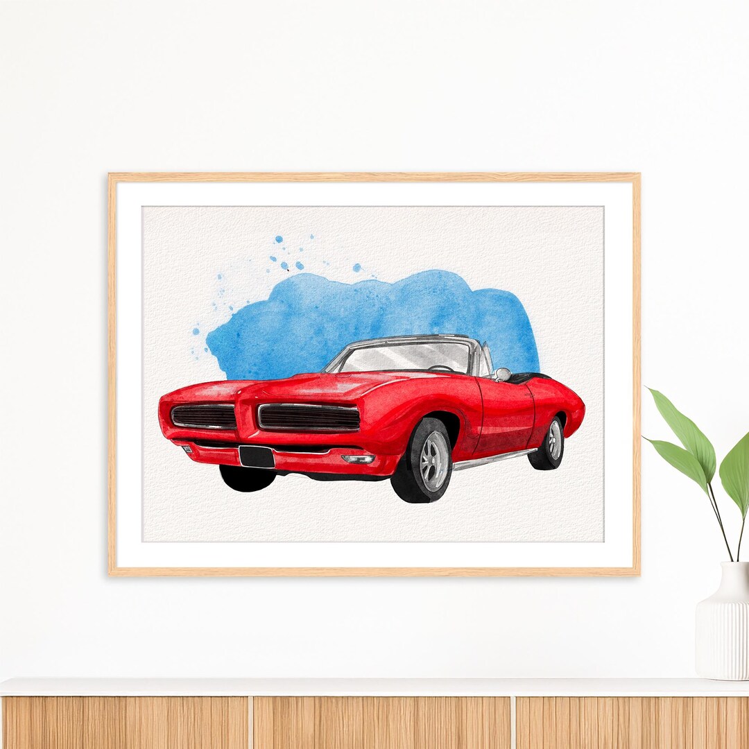 Custom Car Portrait, Original Watercolor Painting, Personalized Gift ...