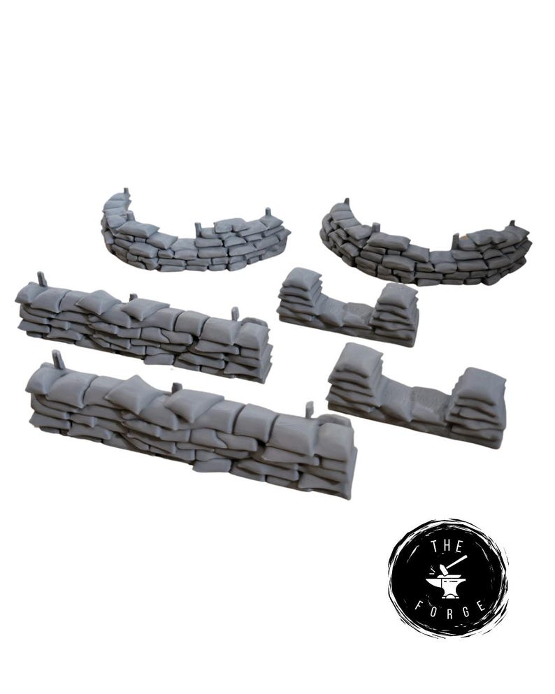 Sandbag Barricades WW2 - Scatter Terrain/bolt Action/flames of War 15mm ...
