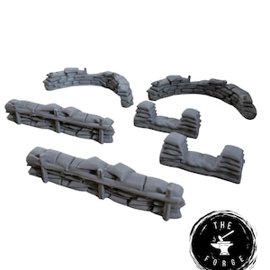 Sandbag Barricades WW2 - Scatter Terrain/bolt Action/flames of War 15mm ...