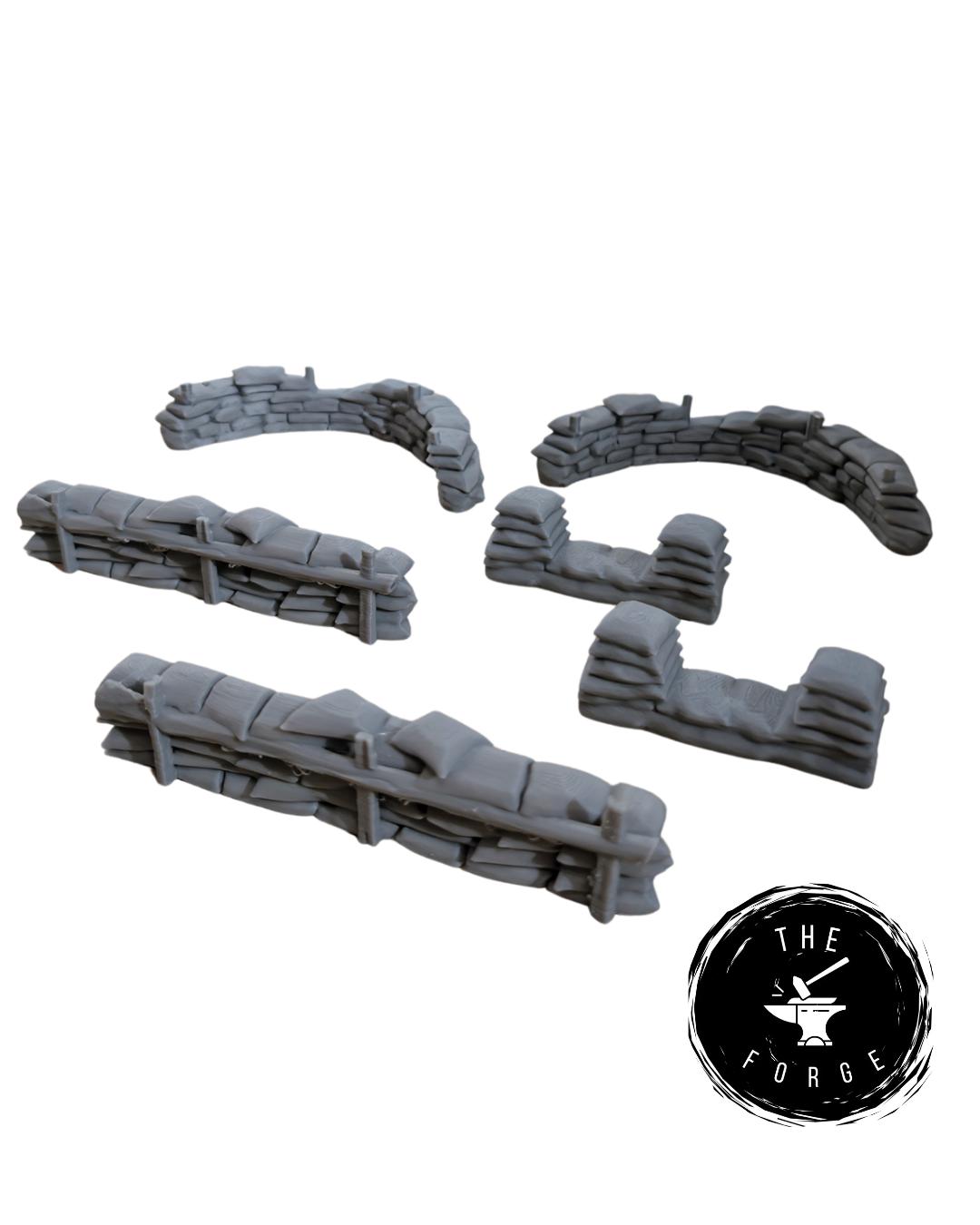 Sandbag Barricades WW2 - Scatter Terrain/bolt Action/flames of War 15mm ...