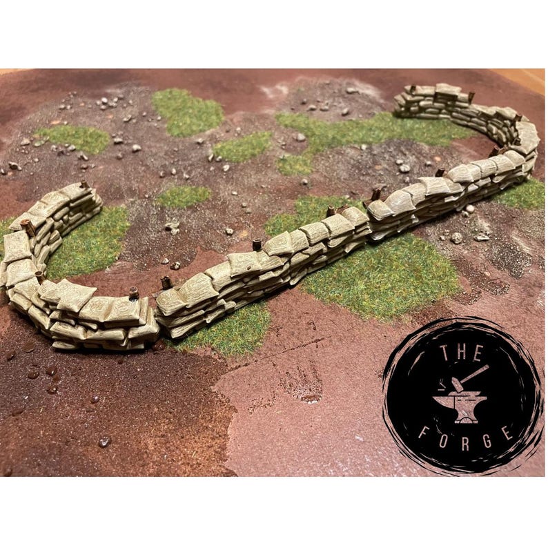 Sandbag Barricades WW2 - Scatter Terrain/bolt Action/flames of War 15mm ...