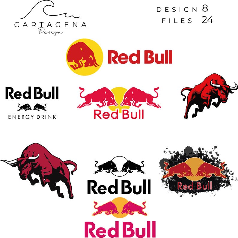 Redbull Svg Sticker / Png / Digital Print Pdf Bundle Shirt Design / T ...