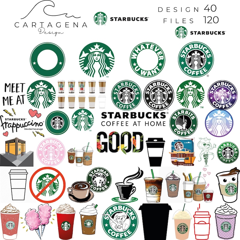 Starbucks Clipart - Etsy