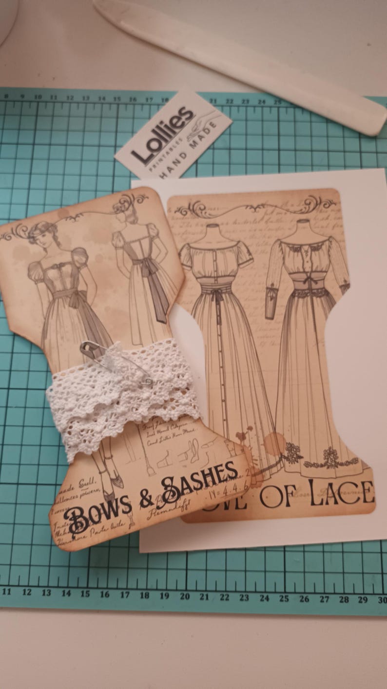 Vintage Lace and Ribbon Spool/card Organisers, Junk Journal and ...