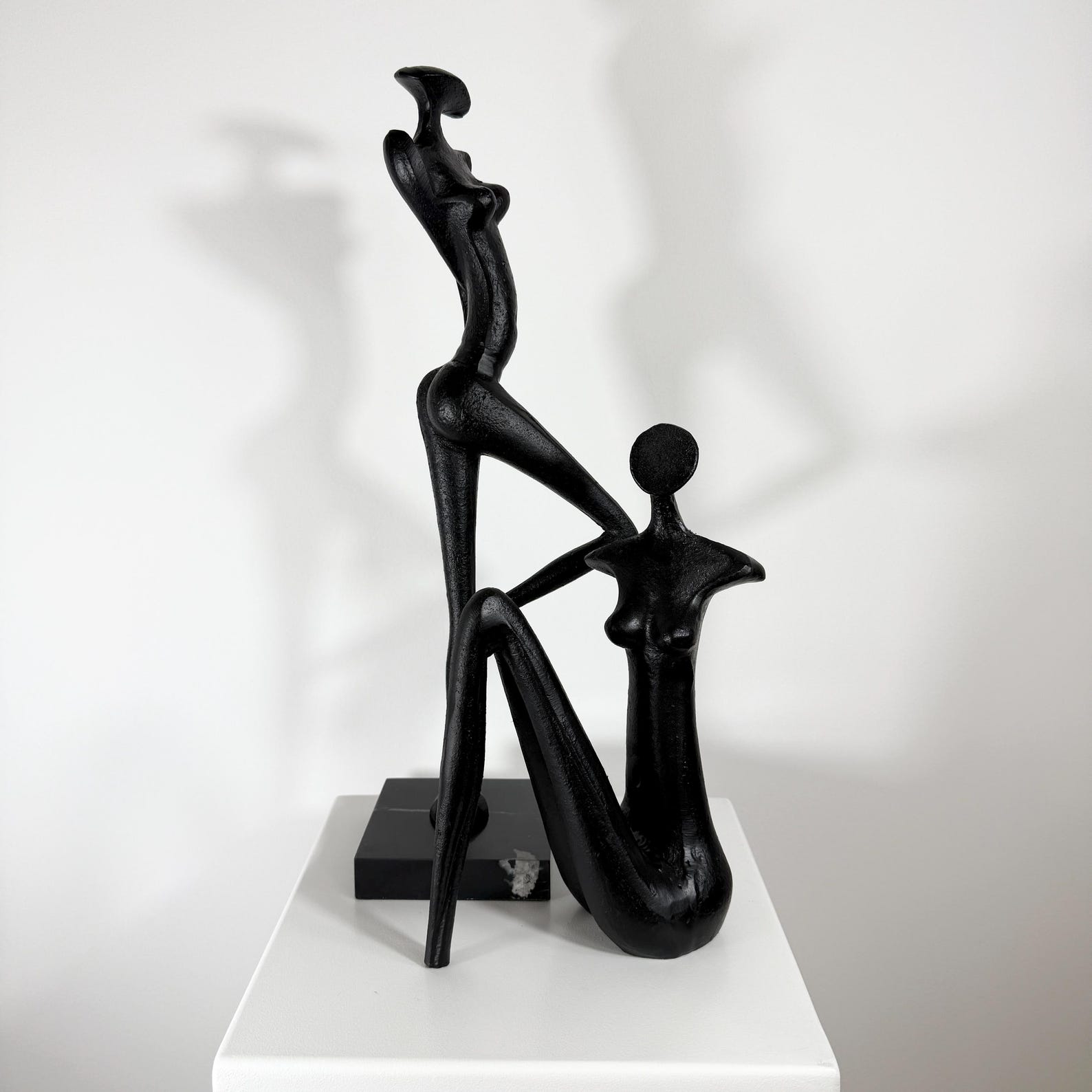 Female Iron Figure Sculpture – Abstract Minimalist Statue – Modern ...