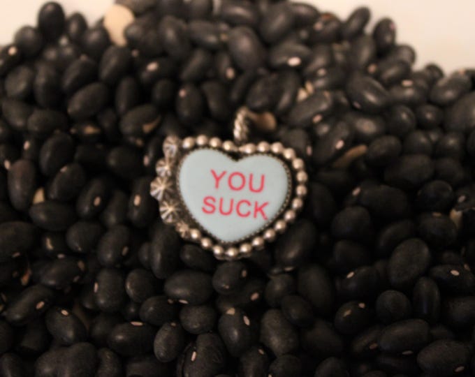 Sassy Conversation Heart Pendant - Etsy