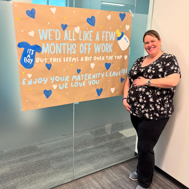 Maternity Leave Banner - Etsy