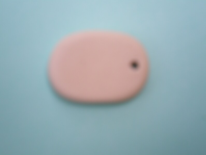 Oval Pendant Blue Stoneware Laguna B Mix Clay Pam's Blue Coyote Glaze ...