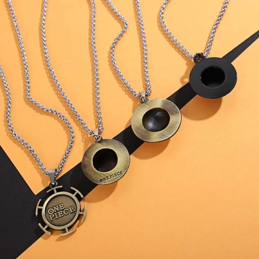 One Piece Luffy Hollow Stainless Steel Pendant Necklace - Anime ...