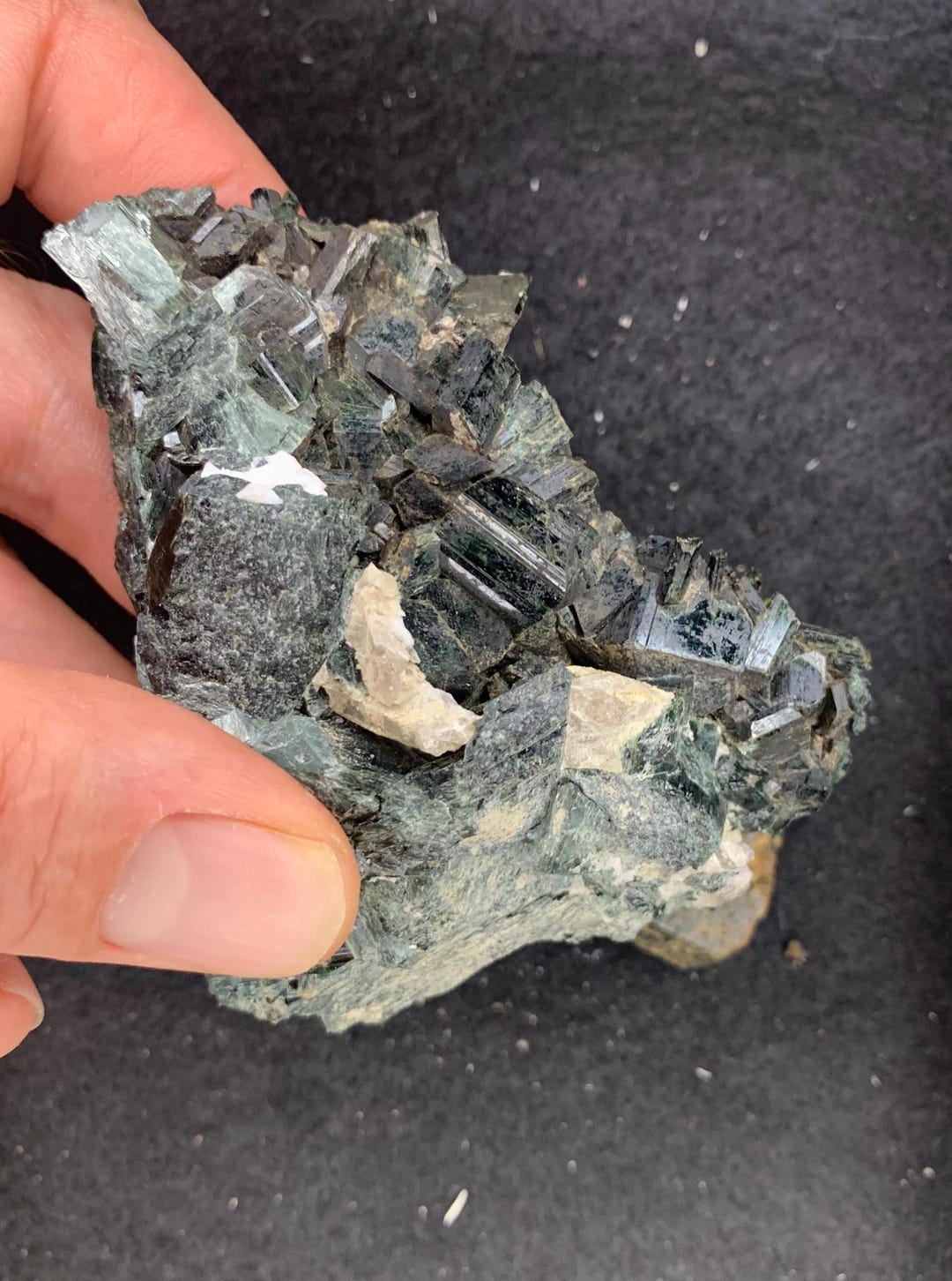 Green-black Actinolite, Grenville, Quebec, Canada, Tremolite, Crystal ...