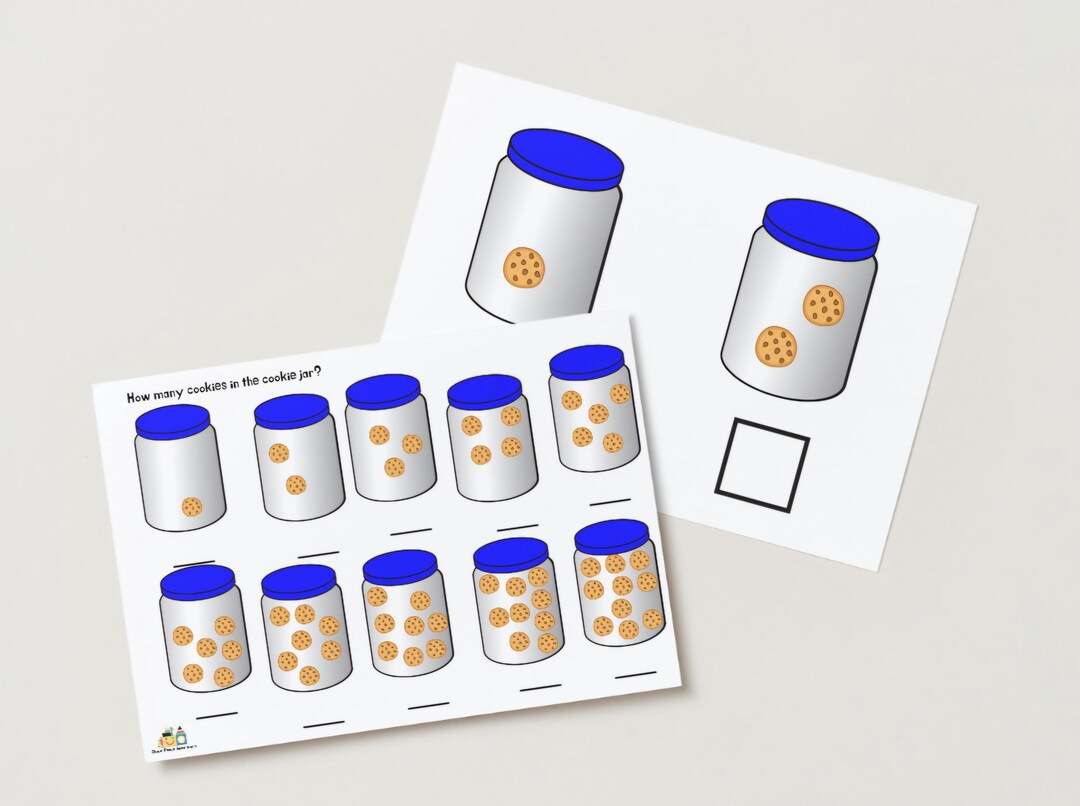 Educational Cookie Jar Counting Cookies Activity Fun Learning Activity ...
