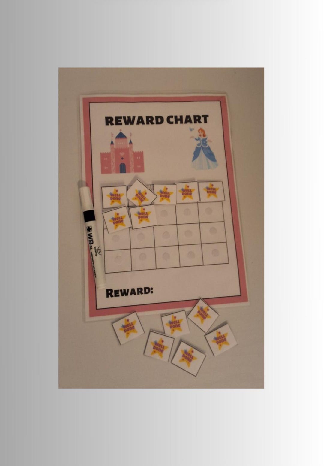 Printable Princess Reward Chart for Kids Goal Chart Behaviour Tool ...
