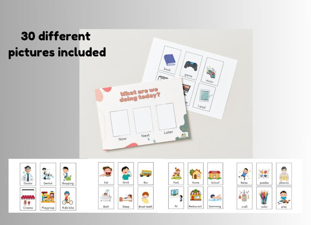 Visual Schedule for Kids / Routine Charts Autism & ADHD Printable ...