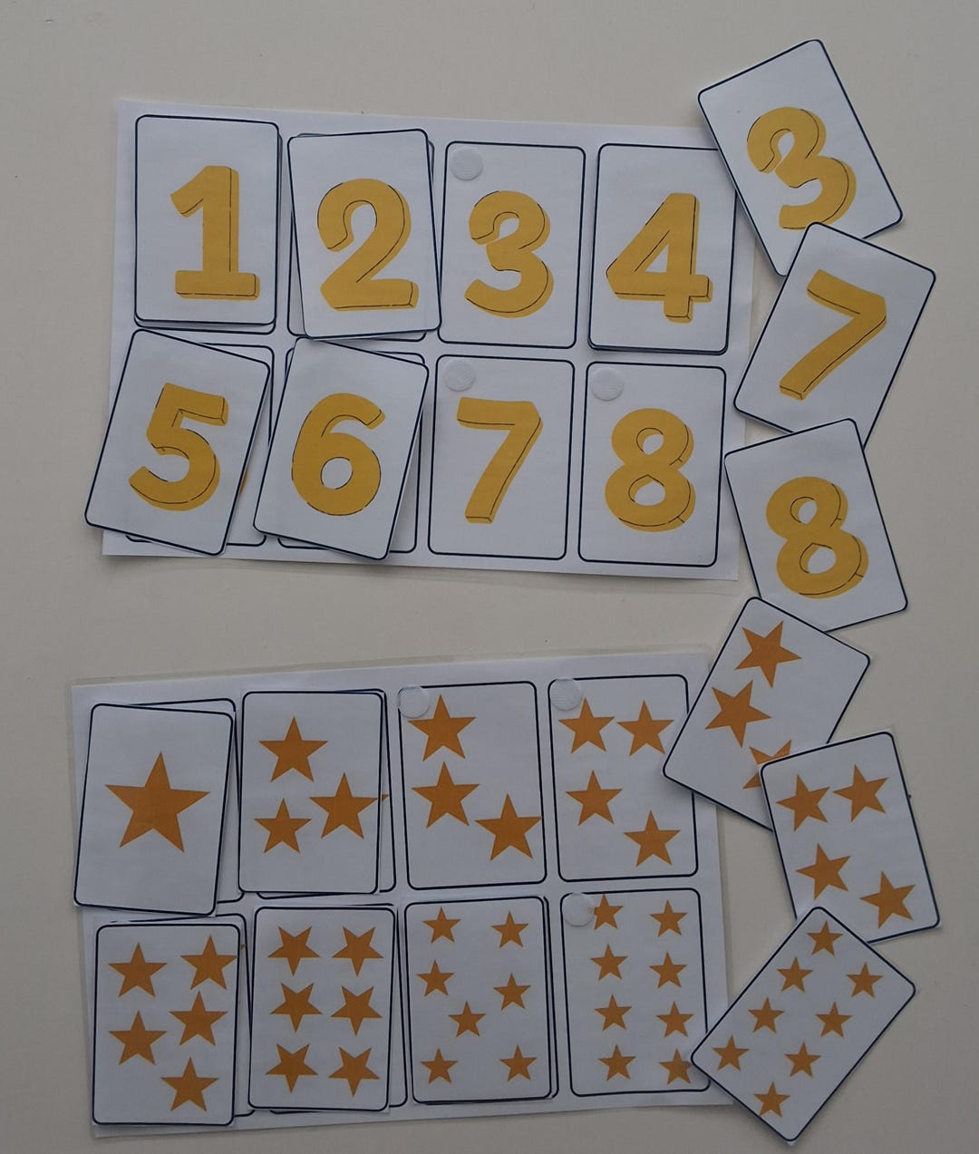 Number Matching Printable Memory Game for Toddlers / Preschool/ Home ...