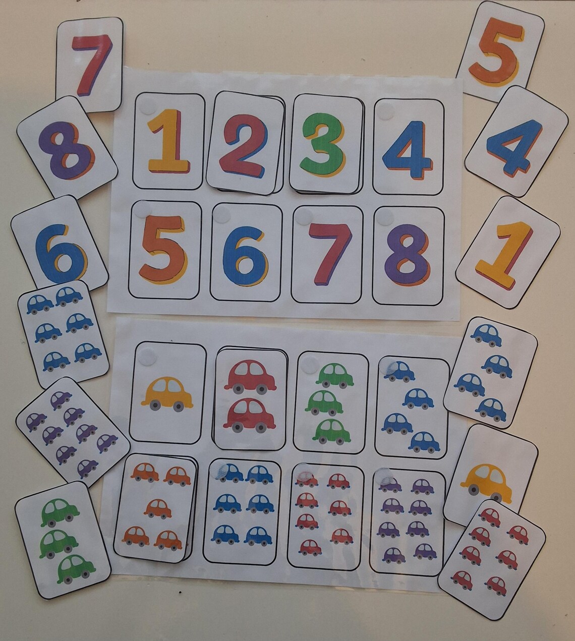 Matching Game Printable Cars Memory Game for Toddlers / Preschool/ Home ...