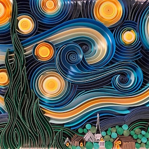 Quilling Art: the Starry Night - Etsy