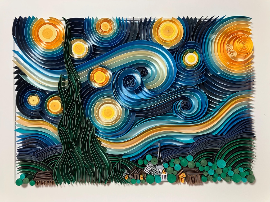 Quilling Art: the Starry Night - Etsy