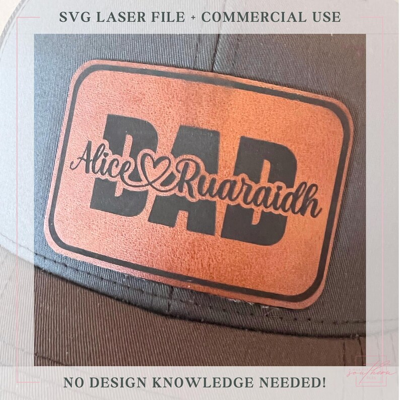 Father’s Day Hat Patch SVG | Custom Dad Patch Digital File ...